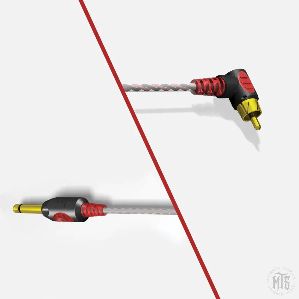 Lightweight 90 Degree RCA Cord - Bishop – Melbourne Tattoo Supplies