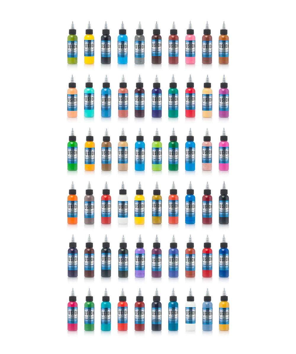 Fusion Ink - 60 Colour Set 1oz – Melbourne Tattoo Supplies