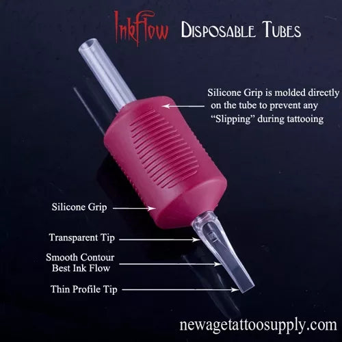 INKFLOW 30MM DISPOSABLE TUBES – Melbourne Tattoo Supplies